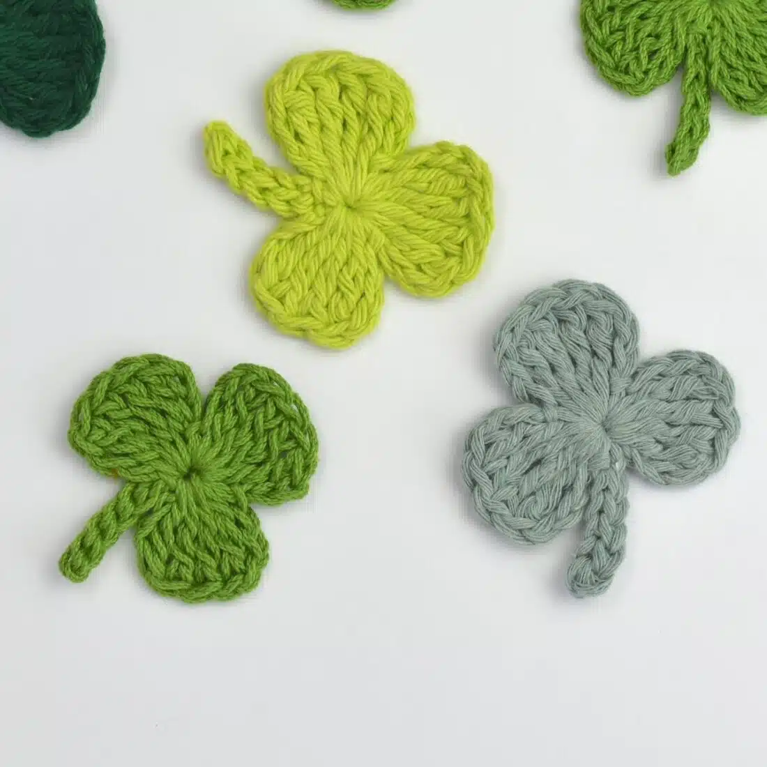 Crochet shamrock & 4 leaf clover | Free Pattern - Zamiguz Crochet Creations