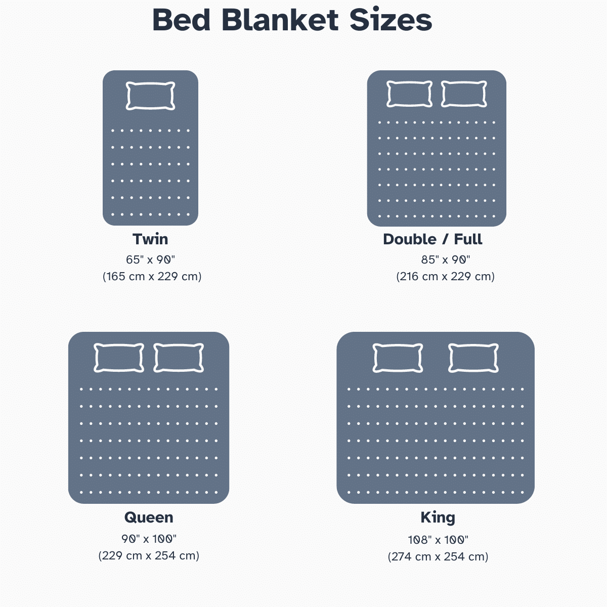 How to Size Crochet Blankets + Free Printable Chart | Zamiguz