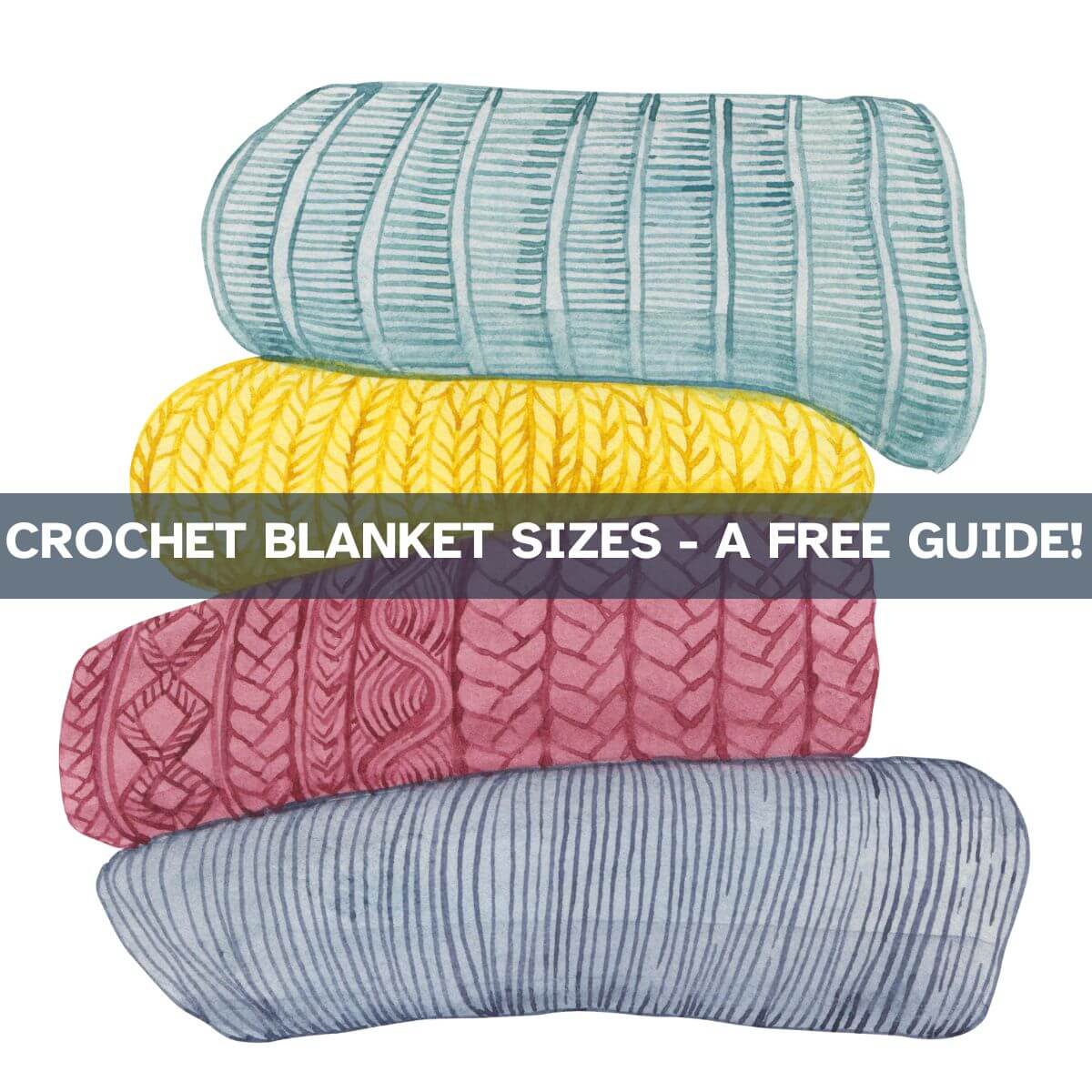 How to Size Crochet Blankets + Free Printable Chart | Zamiguz