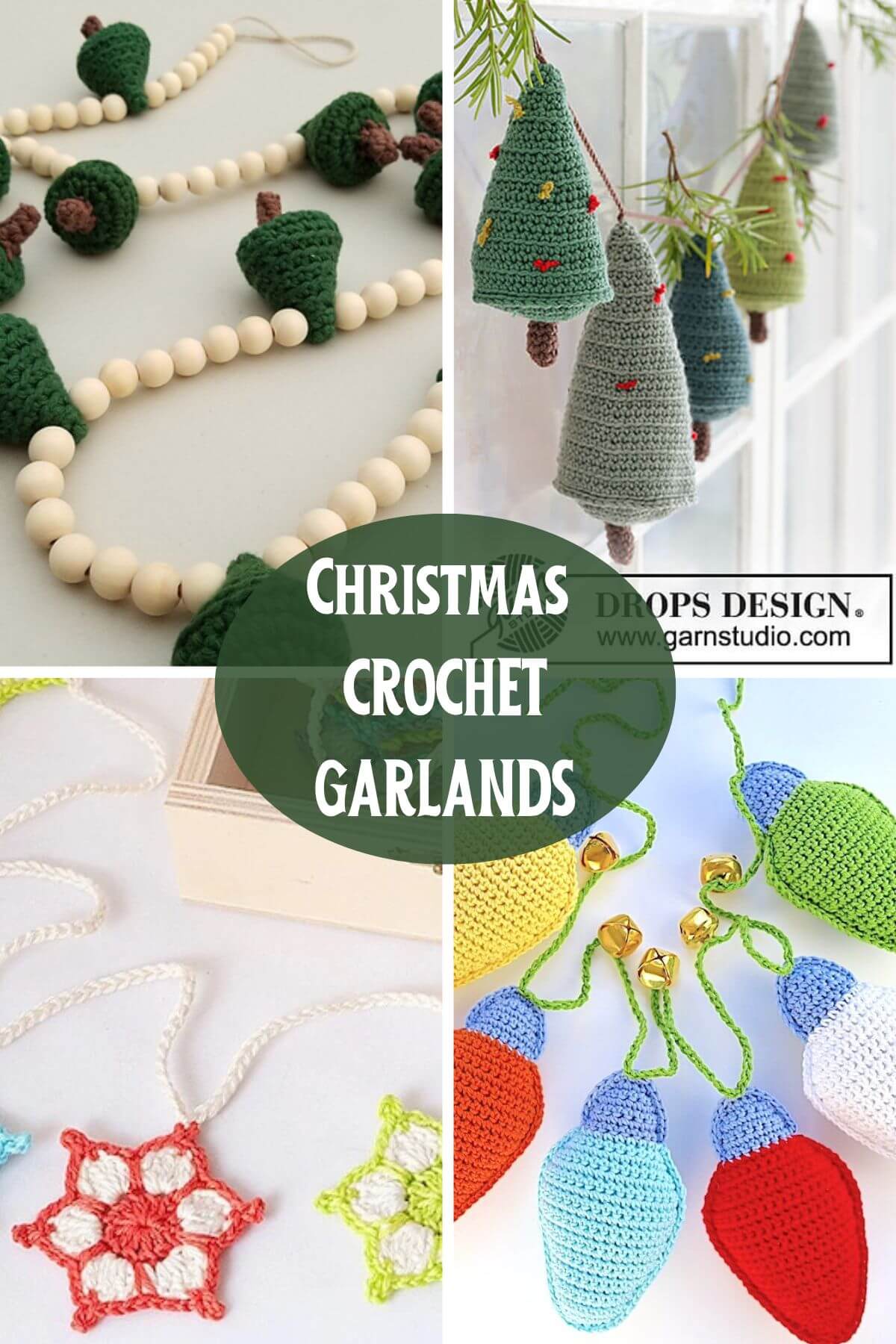 31 Best Christmas Crochet Garland Patterns - Zamiguz