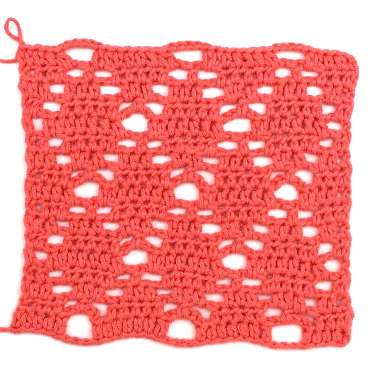 Diamond Lace Crochet Stitch Free Pattern - Zamiguz