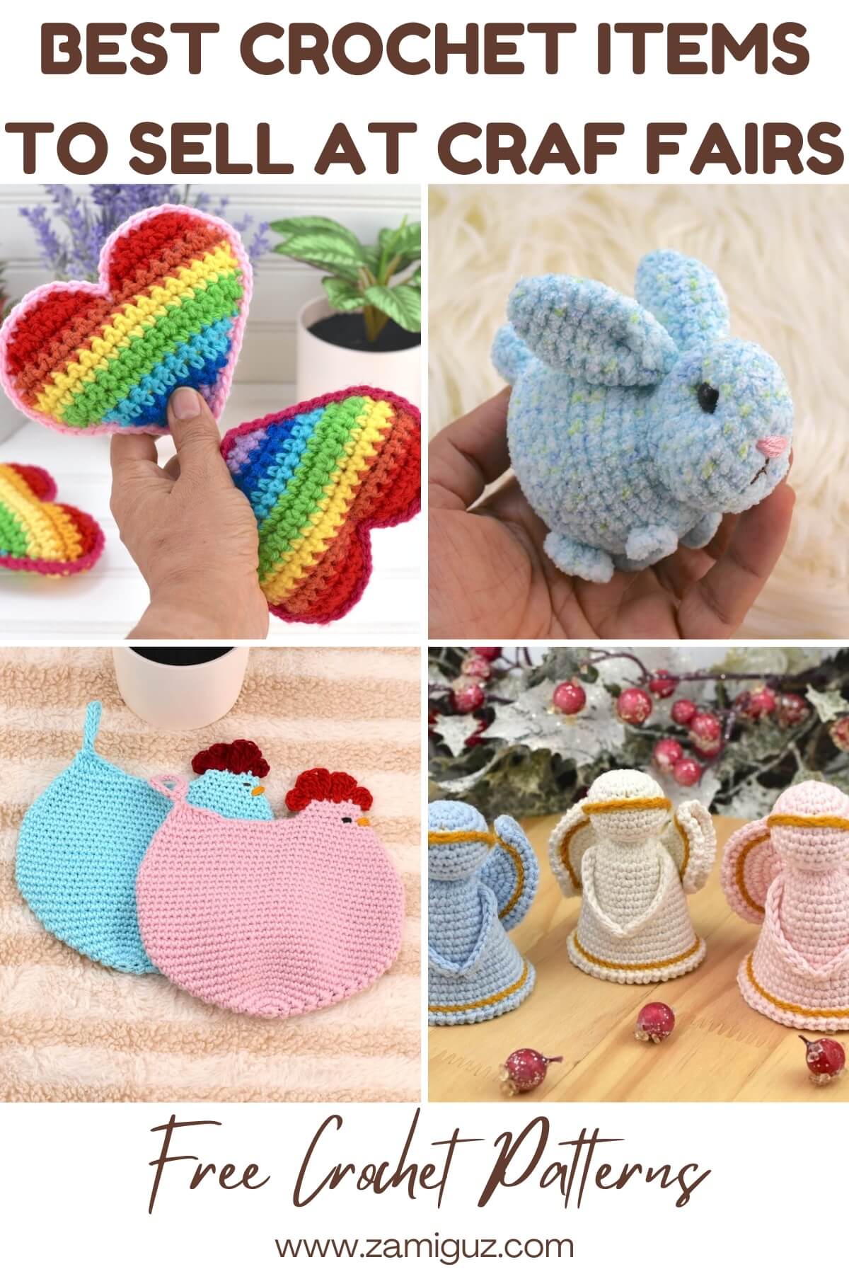 52 Best Crochet Items To Sell – Free Patterns - Zamiguz